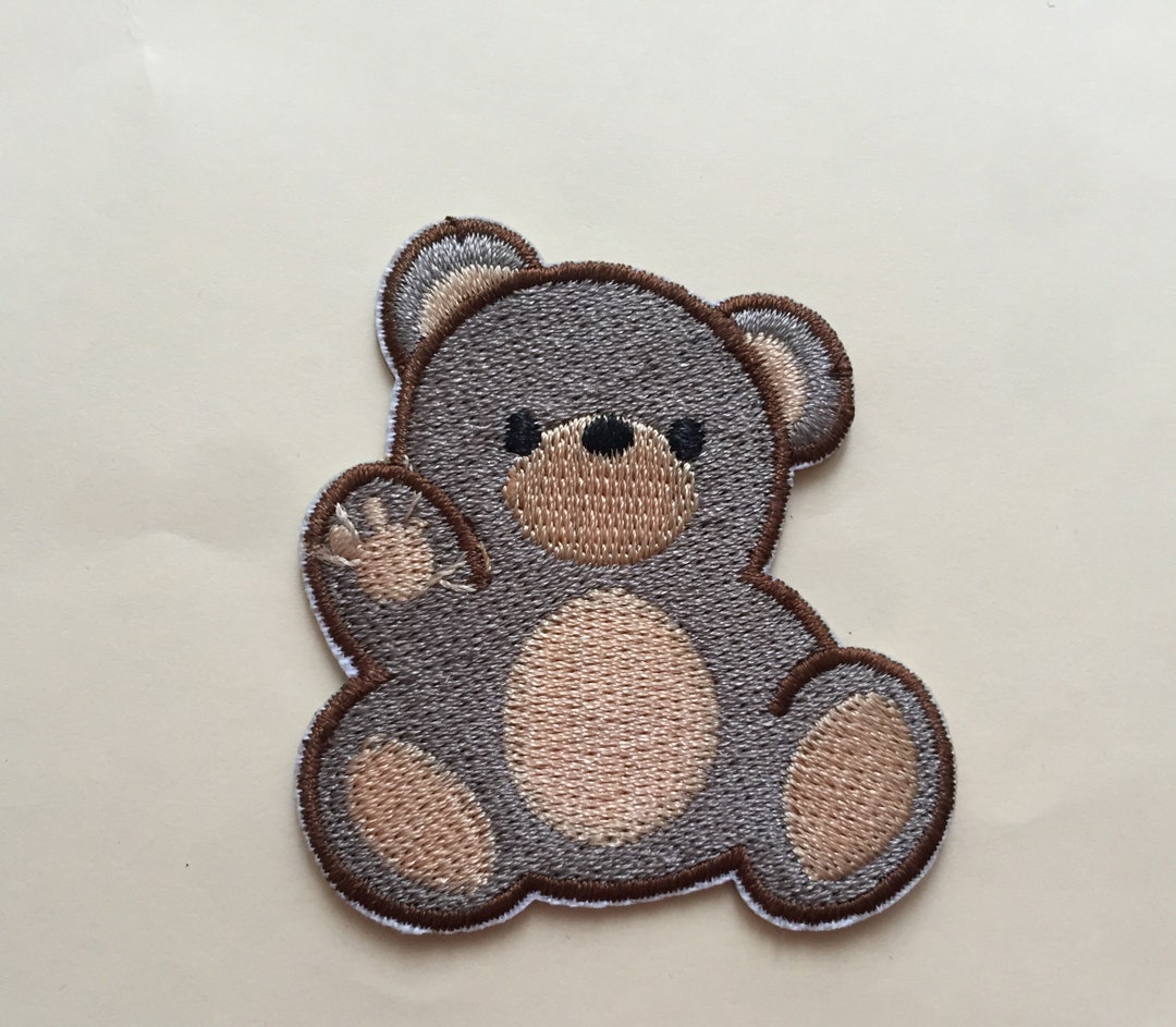 Teddy Bear Iron on Sew on Embroidered Patch Appliqués Badge - Etsy