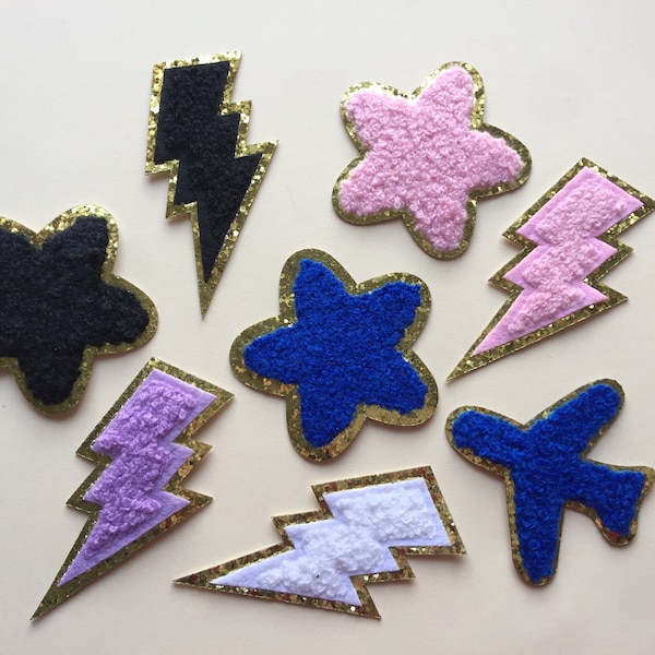 Lightning Bolt Patch - Etsy