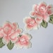Large Camellia Flower Embroidered Sew-on Patch - Pink, Blue, Yellow - Etsy