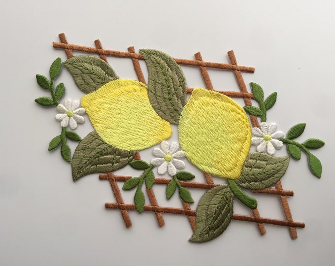 Lemon Drink Patch, Lemon Juice Patch, Iron on Patch, Embroidered Patch ...