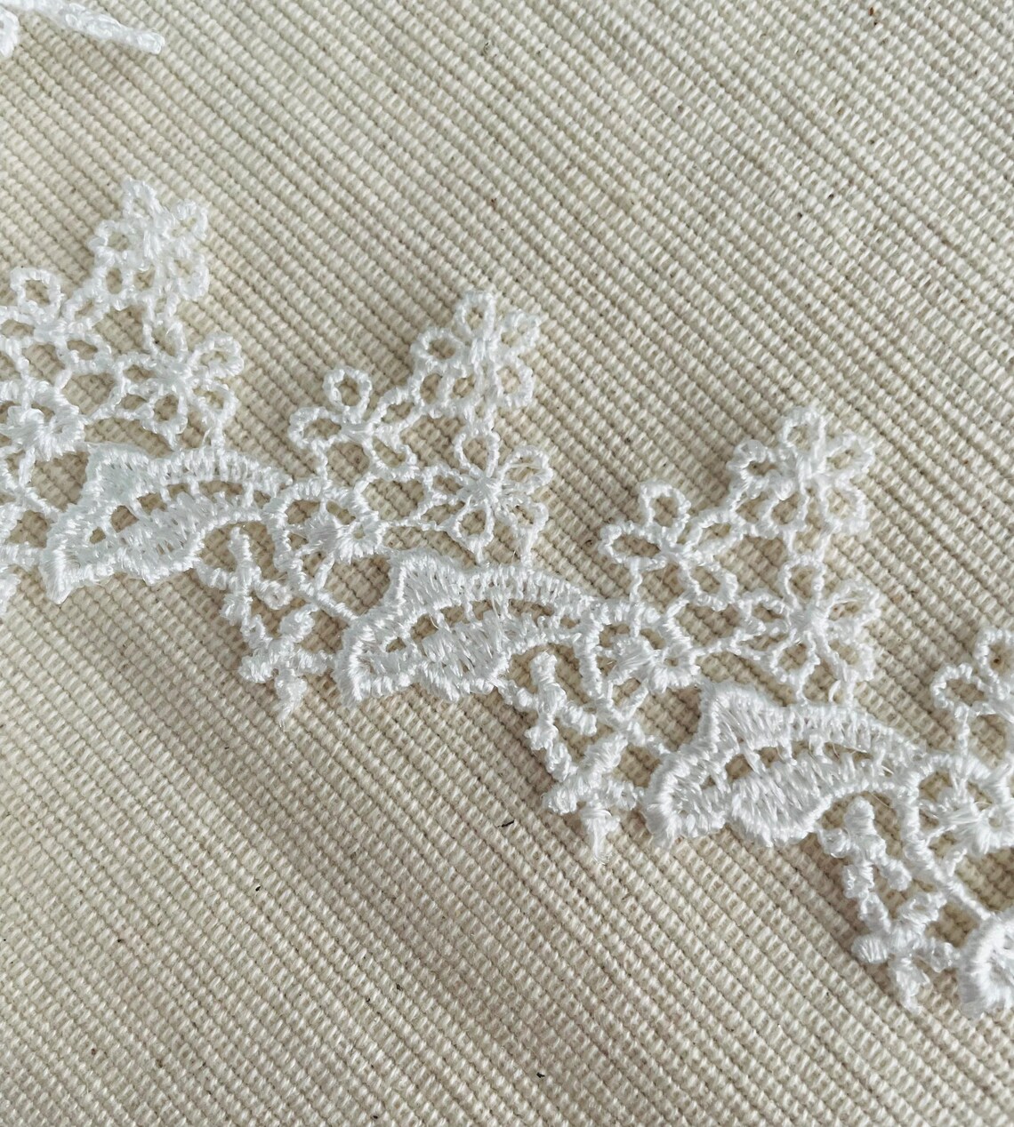 2 Meters Ivory Flower Crochet Lace Trim Dress Trimming Art Craft - Etsy