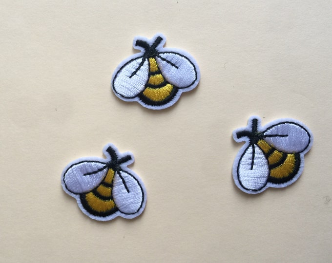 Bumblebee Honey Worker Bee Patch Iron Sew on Cloth Insect Wasp ...