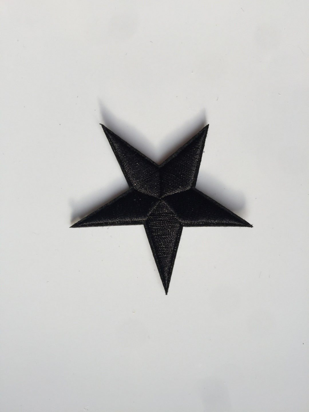 Black Star Embroidered Patch - Iron on / Sew on (7cm) - Etsy