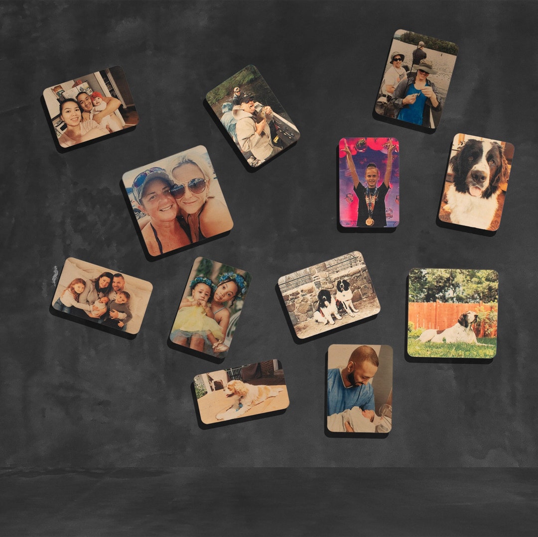 Handmade Custom Photo Magnets - Made With Love - Etsy