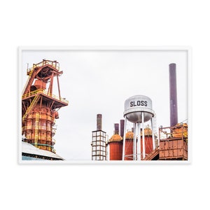 Sloss Furnace in Birmingham, Alabama. an Industrial Wall Art Print and ...