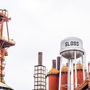 Sloss Furnace in Birmingham, Alabama. an Industrial Wall Art Print and ...
