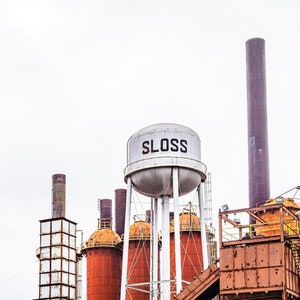 Sloss Furnace in Birmingham, Alabama. an Industrial Wall Art Print and ...