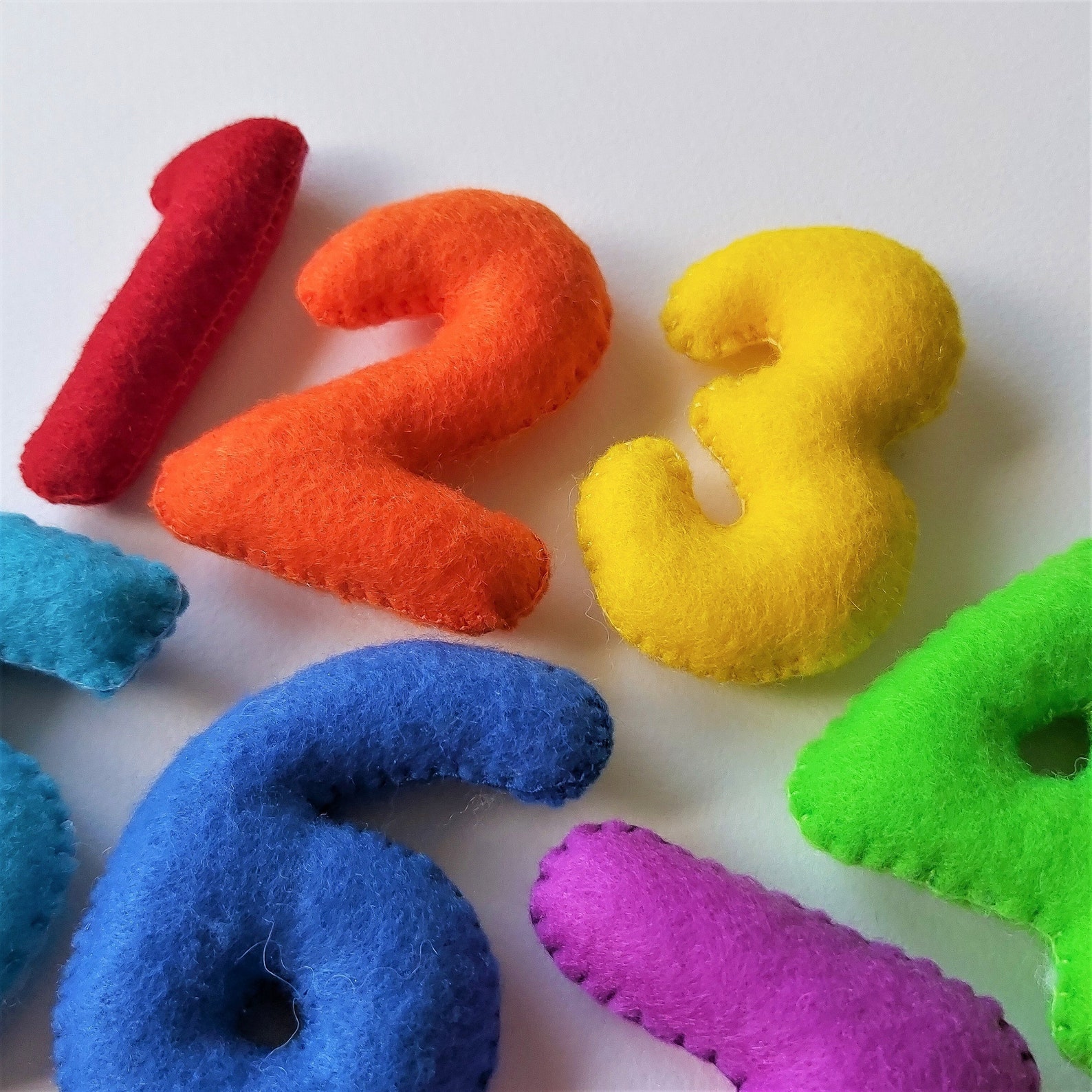Felt Number Set Stuffed Number Set Number Play Set Felt - Etsy Australia
