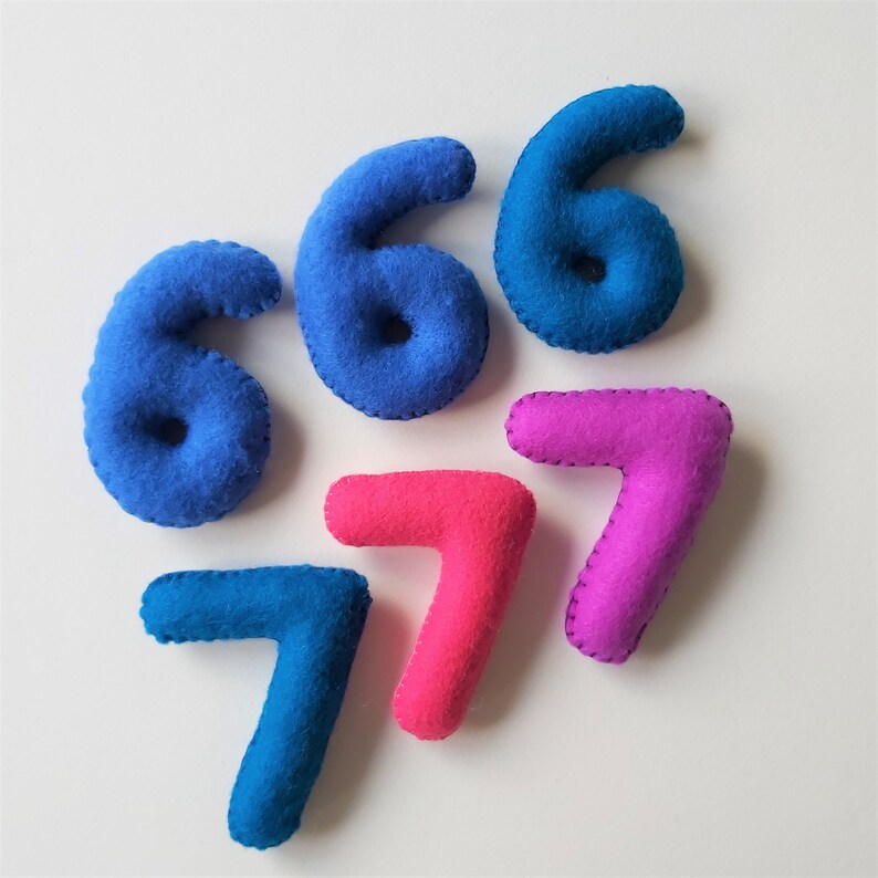 Felt Number Set Stuffed Number Set Number Play Set Felt - Etsy Australia