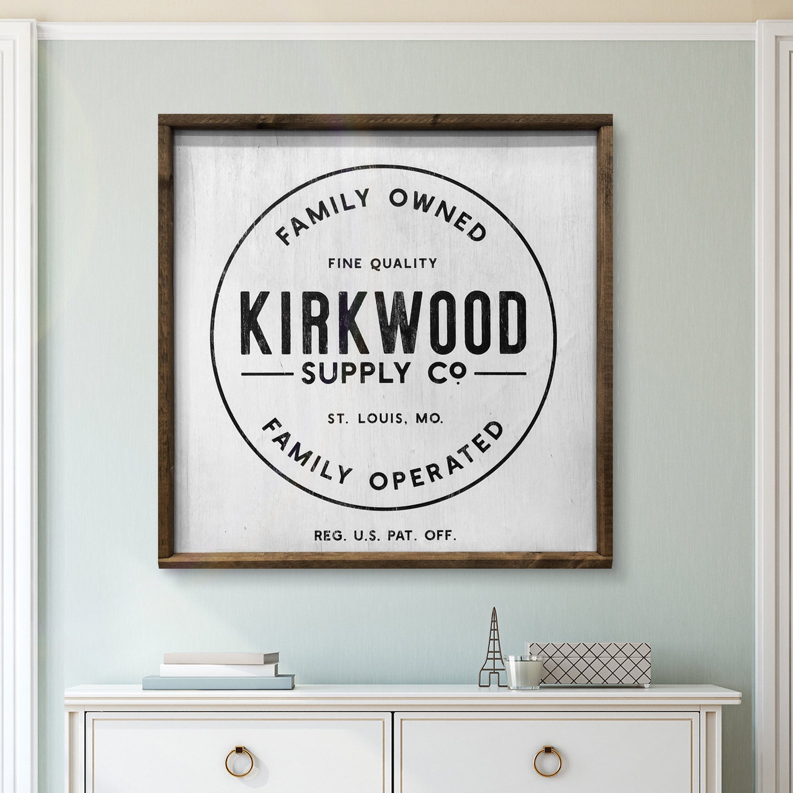Custom Hometown Wood Painted Sign Modern Farmhouse Wall - Etsy