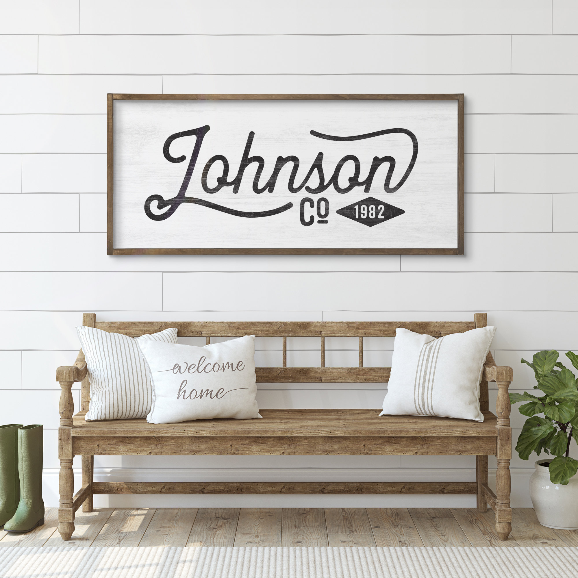 Paper & Party Supplies Housewarming Gift Custom Established Sign ...