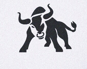 2021 With a Bull Stencil Reusable 2021 With a Bull Stencil-art Stencil ...