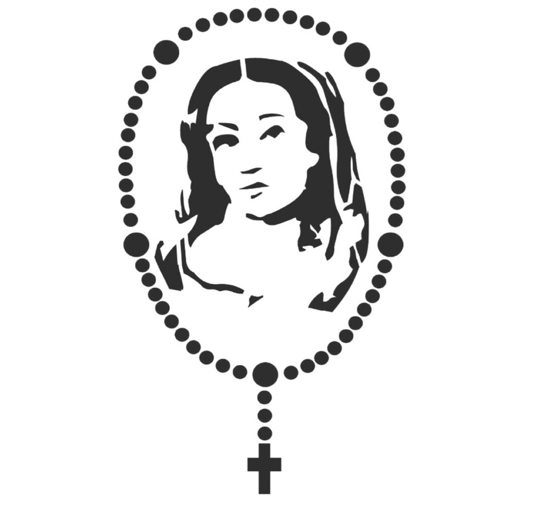 Virgin Mary Rosary Stencil Mylar Religious Stencils - Etsy