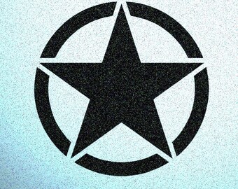 Military Star Stencil - Etsy
