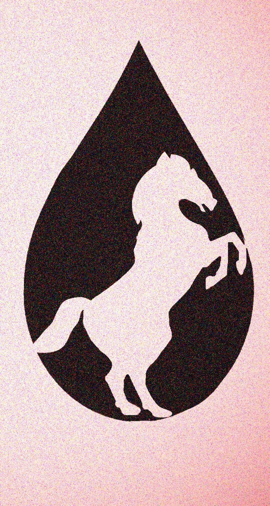 Horse Teardrop Stencil Horses Stencils - Etsy