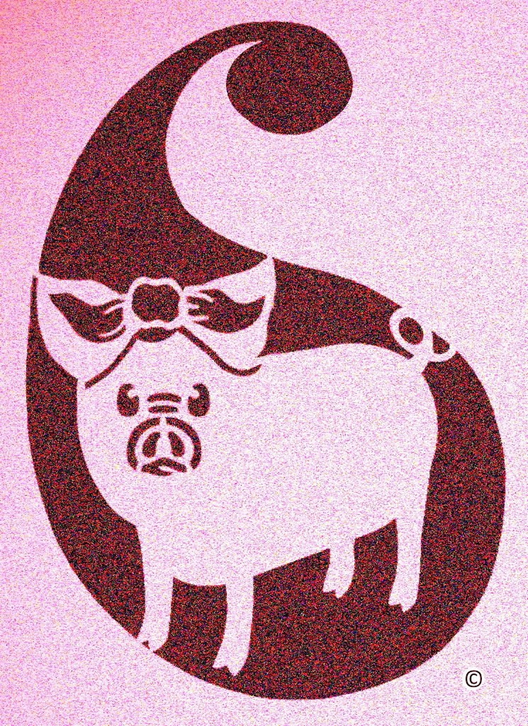 Girl Piglet Teardrop Stencil Farm Pigs Stencils - Etsy
