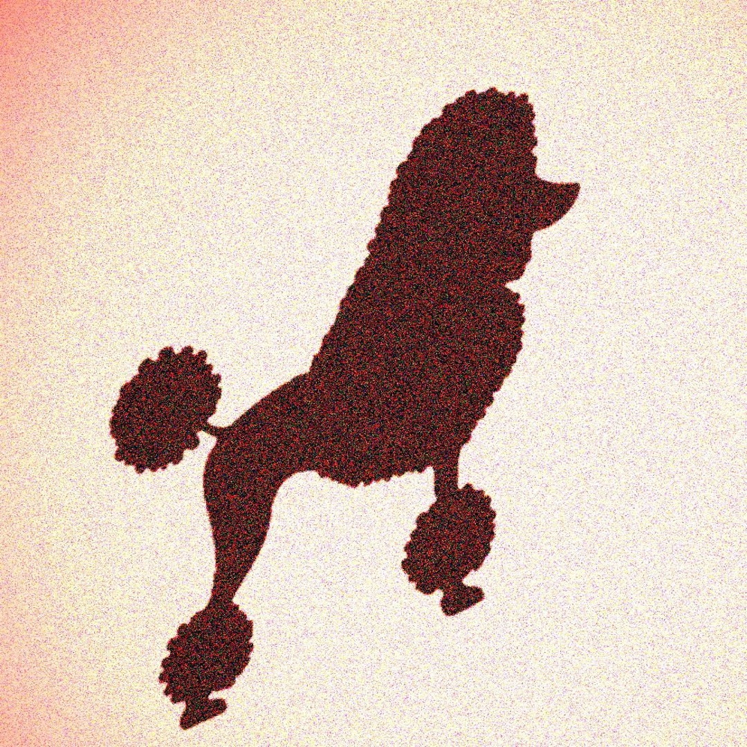 Posing Poodle Dog Stencil Poodles Stencils - Etsy