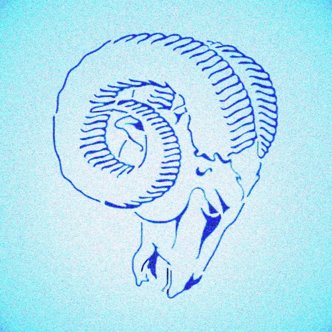 Outline Ram Head Stencil Rams Animal Stencils - Etsy
