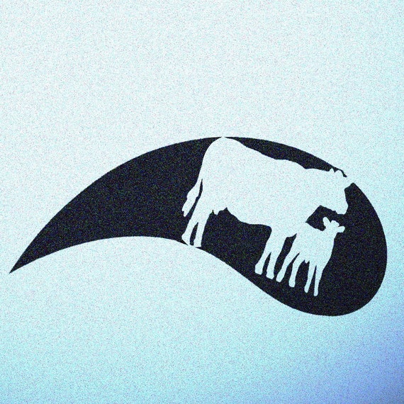 Cow & Calf Teardrop Stencil Cows Stencils | Etsy