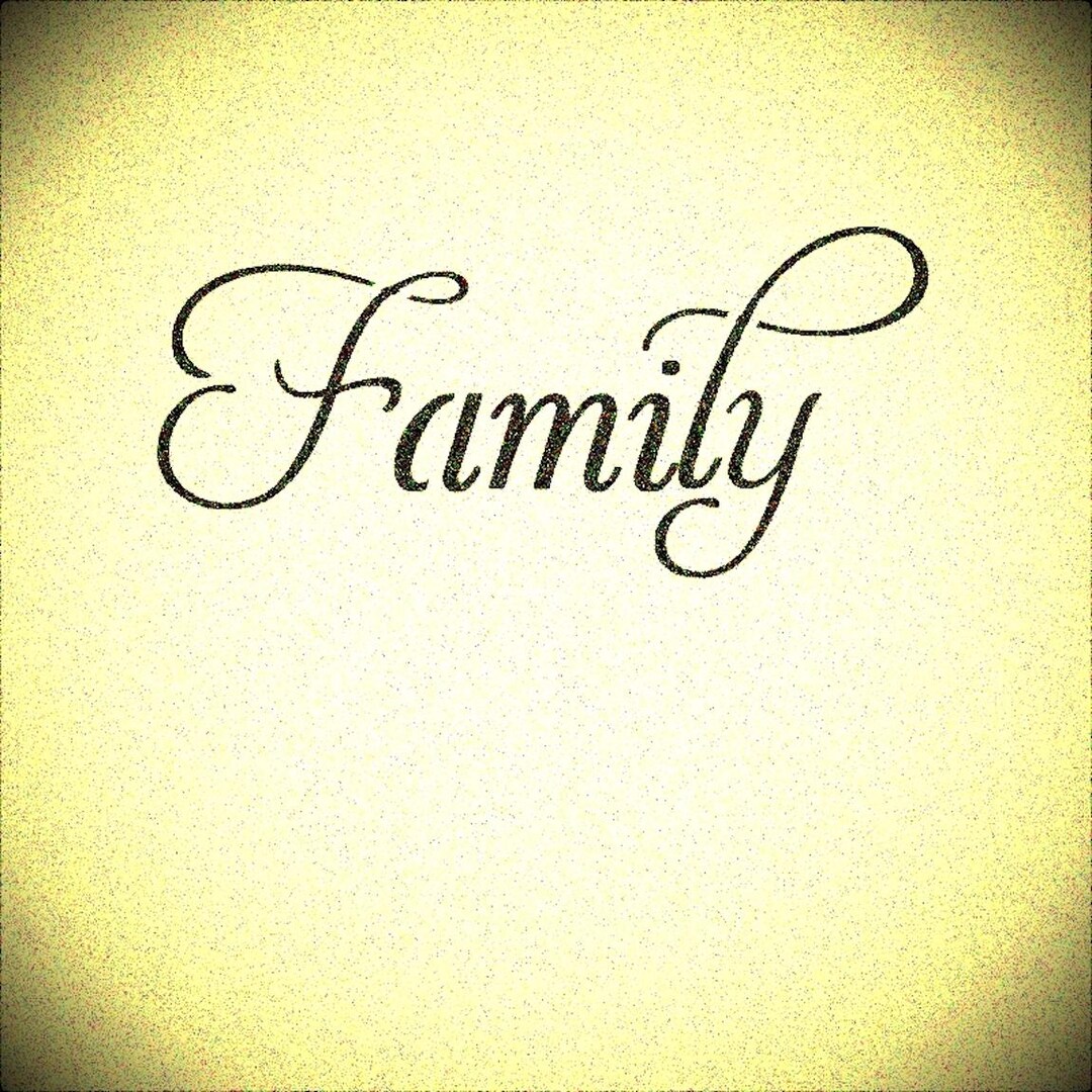 Script FAMILY Word Sign Stencil Signs Home Stencils - Etsy