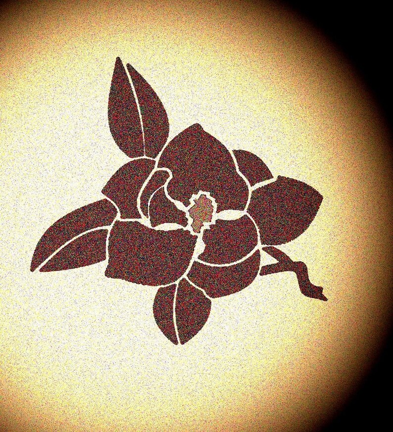Magnolia Flower Stencil Flowers Floral Spring Garden Stencils - Etsy