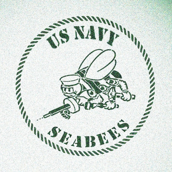 Seabees Military Stencil Mylar Stencils | Etsy