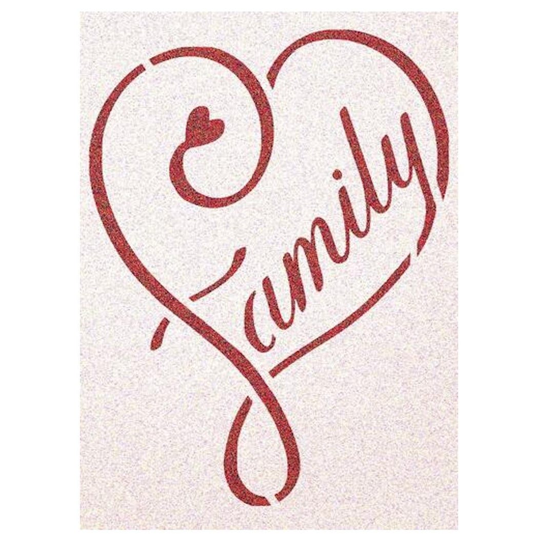 Fancy Script Family Word Sign Stencil Signs Stencils - Etsy