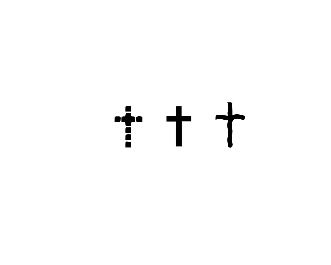 Set of 3 Little Crosses Stencil Religious Stencils - Etsy