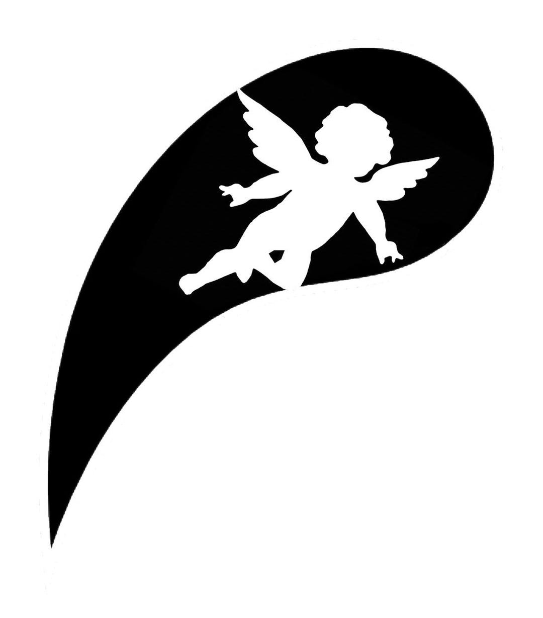 Child Angel Teardrop Stencil Angels Stencils - Etsy