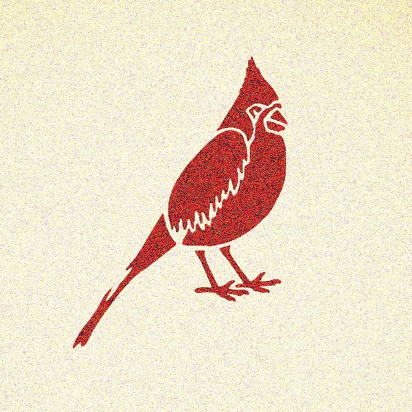 Cardinal Stencil - Etsy