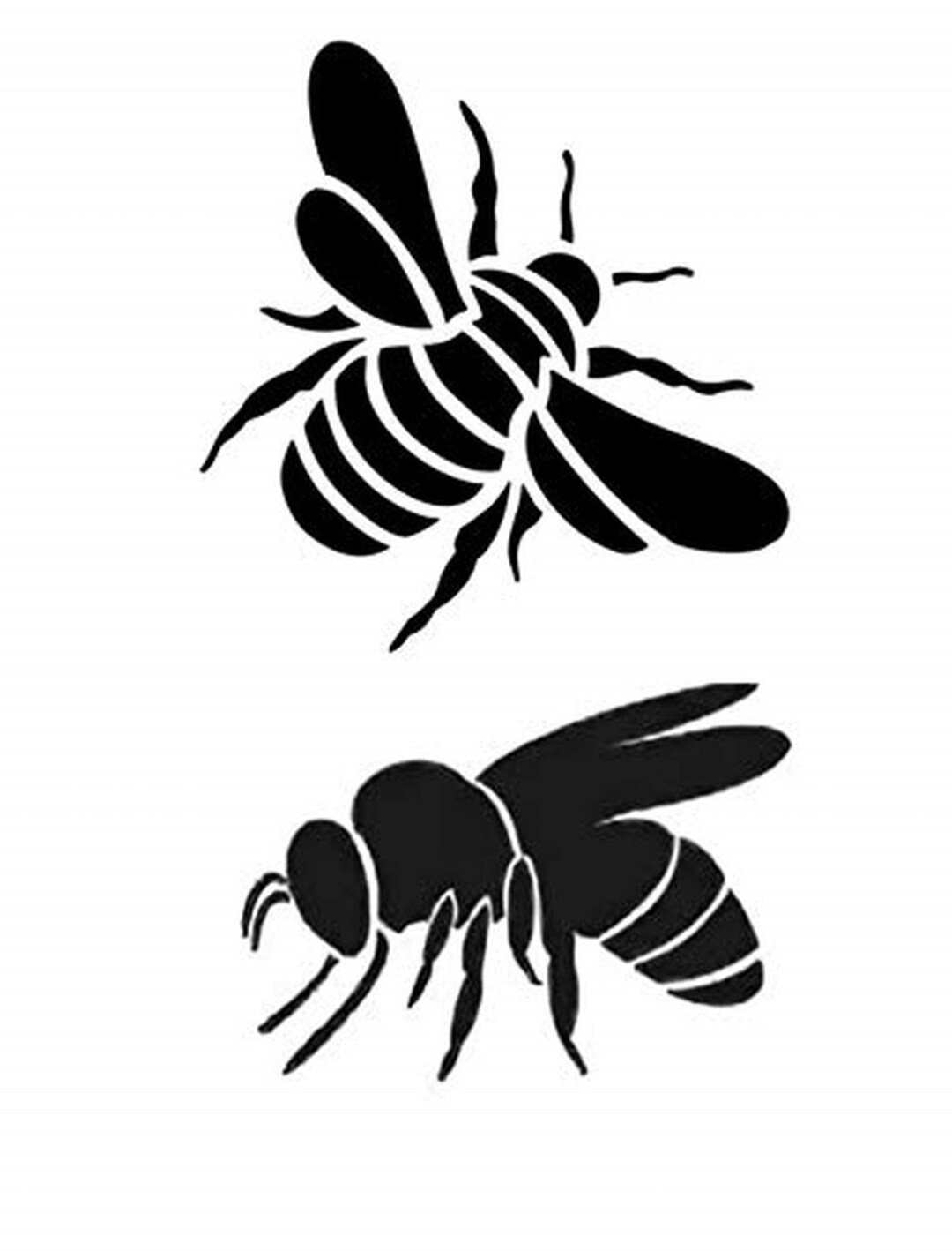 Set of 2 Bees Stencil Bee Spring Garden Stencils - Etsy
