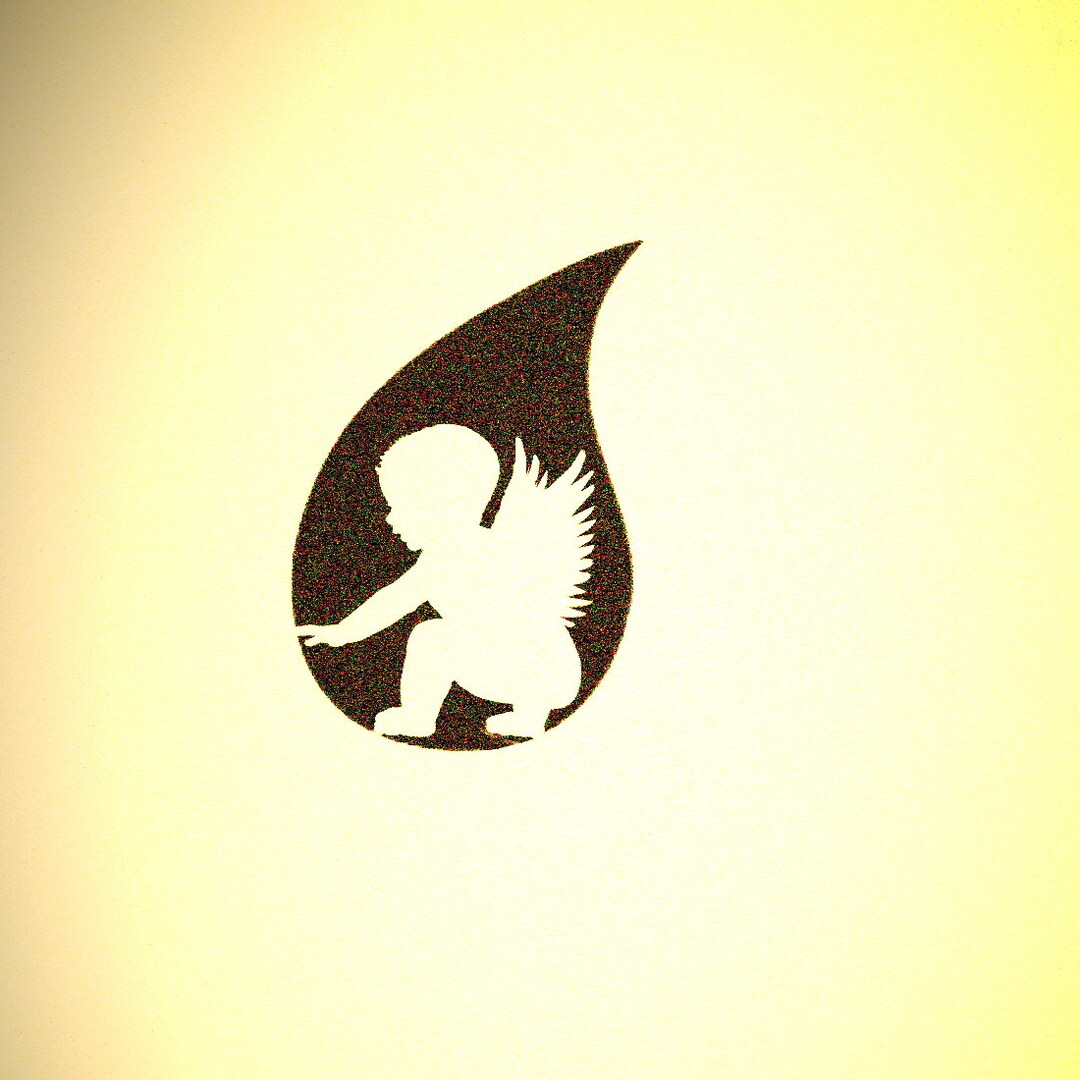 Child Angel Teardrop Stencil Angels Children Stencils - Etsy