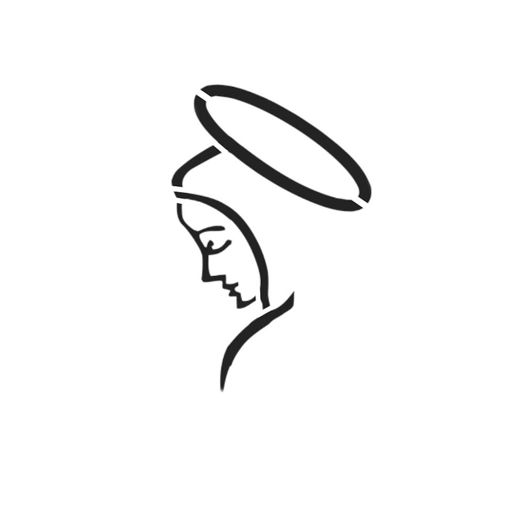 Side View Virgin Mary Stencil Religious Stencils - Etsy