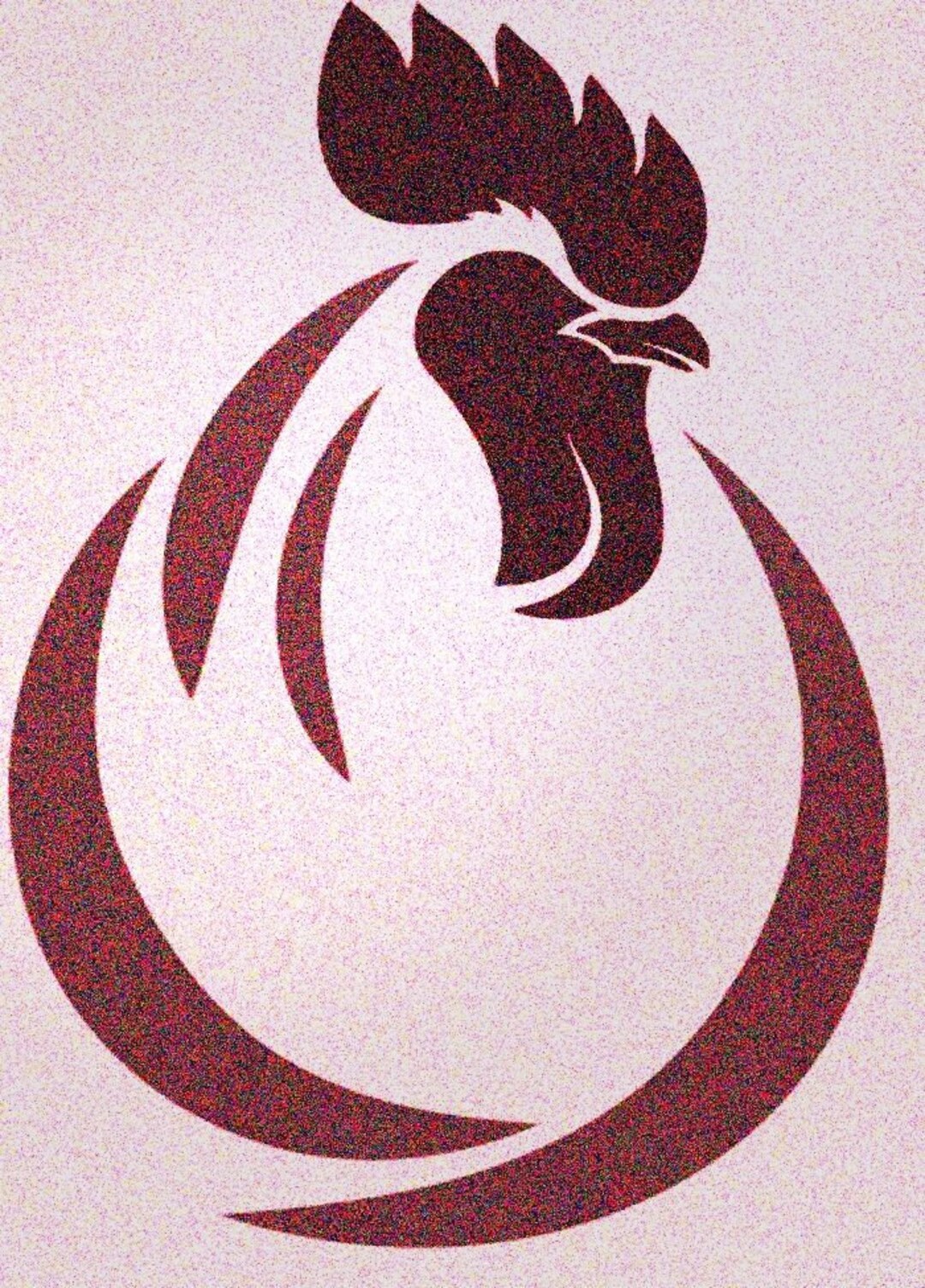 Upper Rooster Body Stencil Farm Animal Roosters Stencils - Etsy