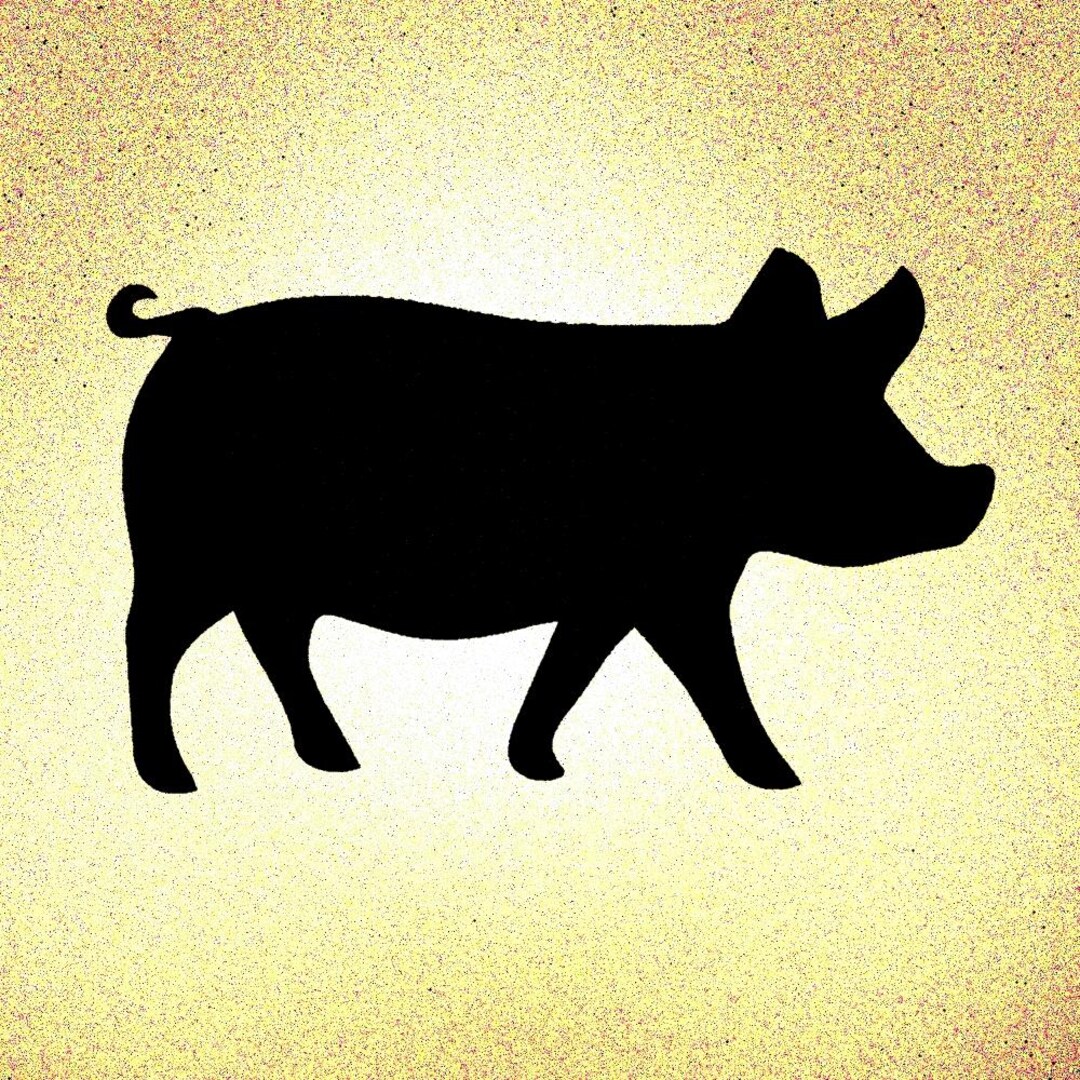 Pig Stencil Farm Animal Pigs Stencils - Etsy