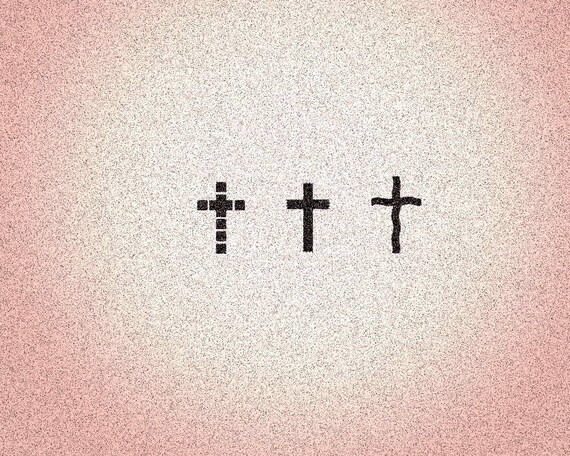 Set of 3 Little Crosses Stencil Religious Stencils - Etsy
