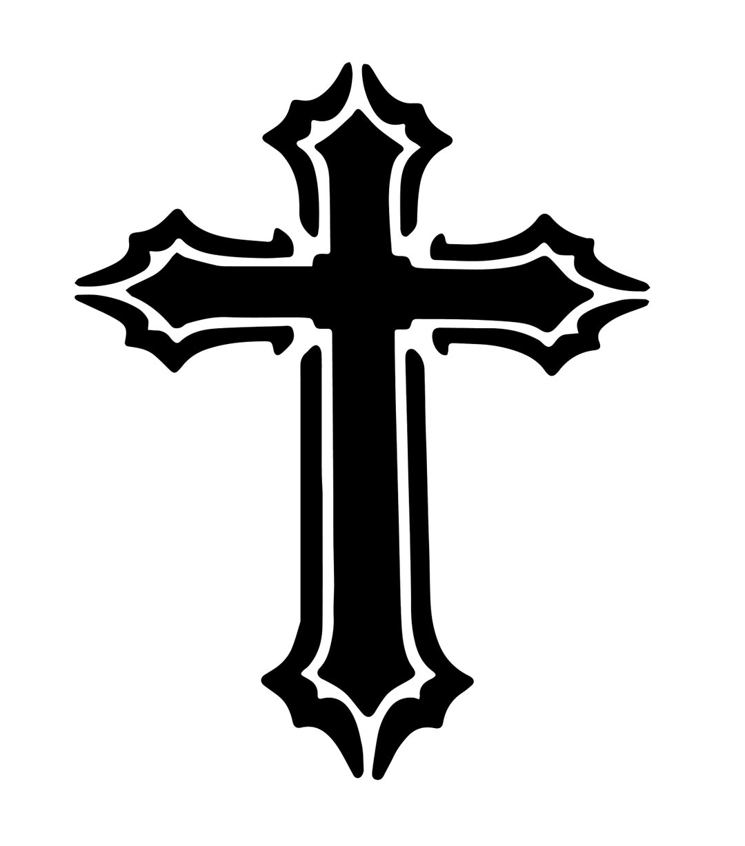 Double Cross Stencil Religious Crosses Stencils - Etsy