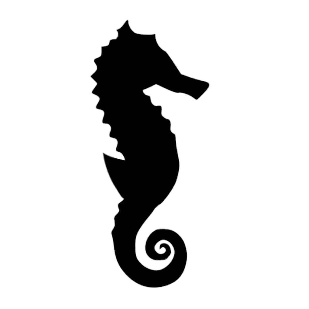 Seahorse Silhouette Stencil Seahorses Nautical Stencils - Etsy