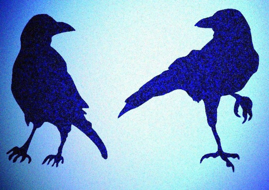 Crow Set Stencil Crows Bird Birds Stencils - Etsy
