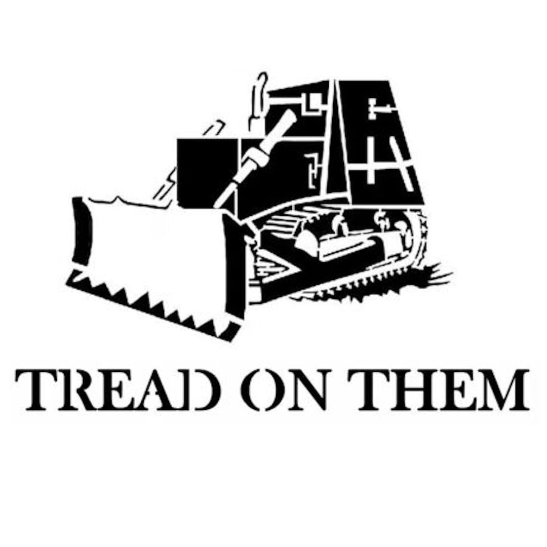 Dozer Tread on Them Heavy Equipment Flag Stencil - Etsy