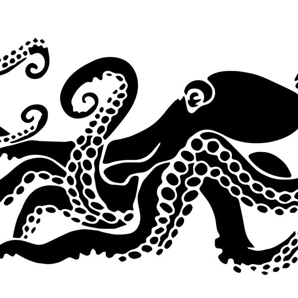 Octopus Stencil - Etsy