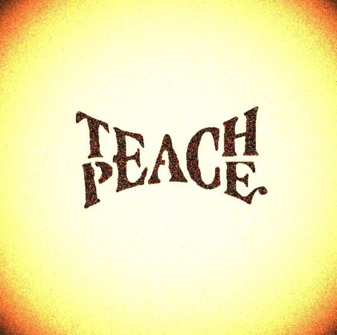 Teach Peace Word Sign Stencil Signs Words Stencils - Etsy
