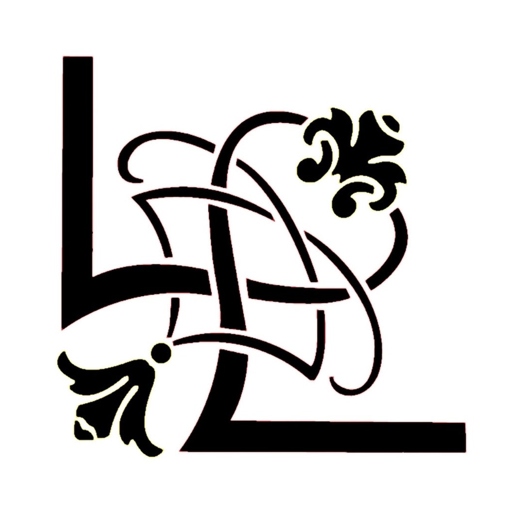 Corner Design Stencil Corners Stencils - Etsy