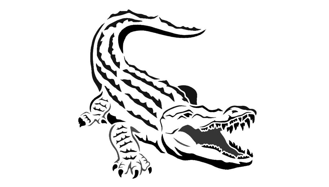Alligator Stencil Gator Reptile Stencils - Etsy