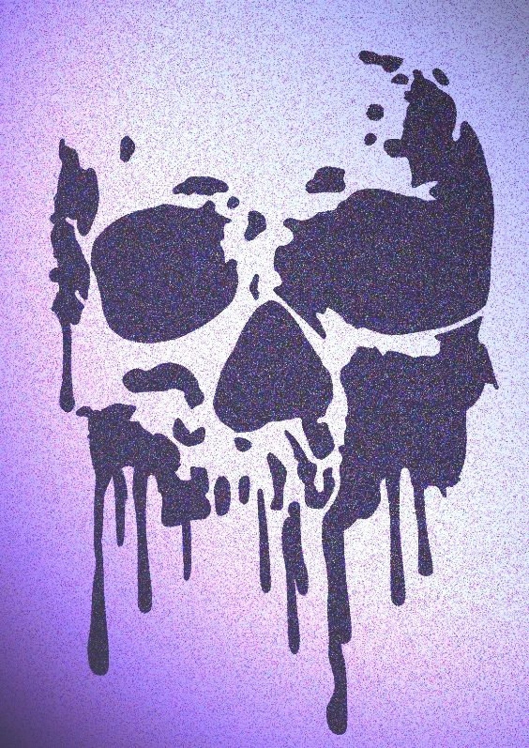 Dripping Blood Skull Stencil Skulls Skeletons Stencils - Etsy