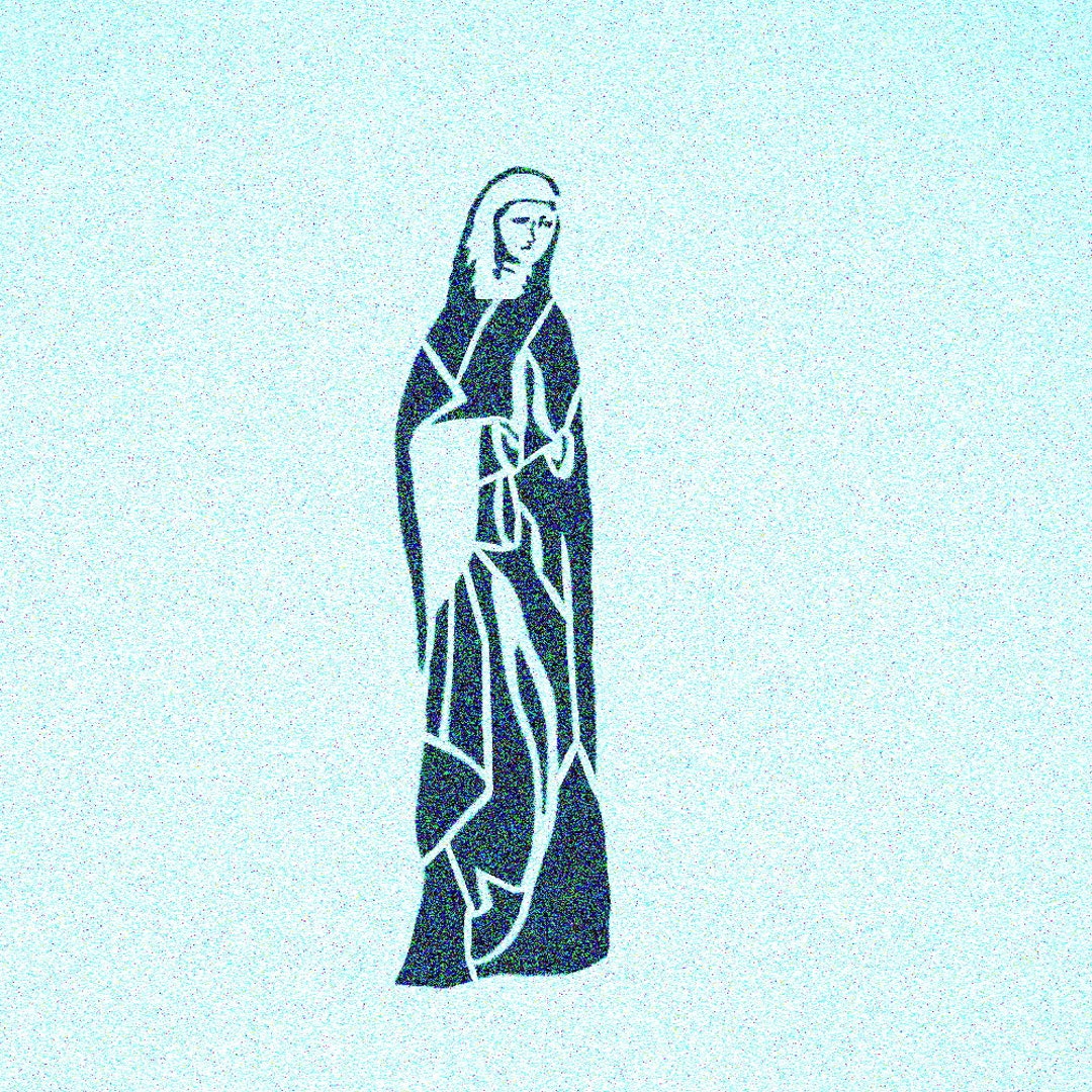 Standing Virgin Mary Stencil Religious Stencils - Etsy