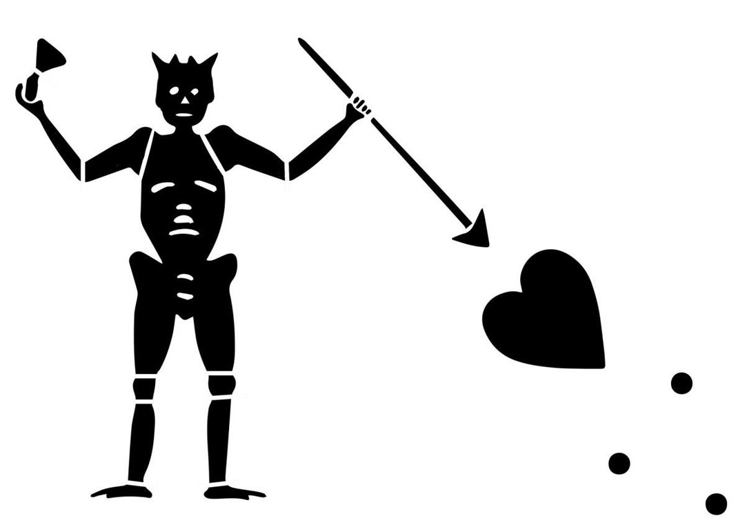 Blackbeard Pirate Stencil Skeleton Flag Stencils - Etsy