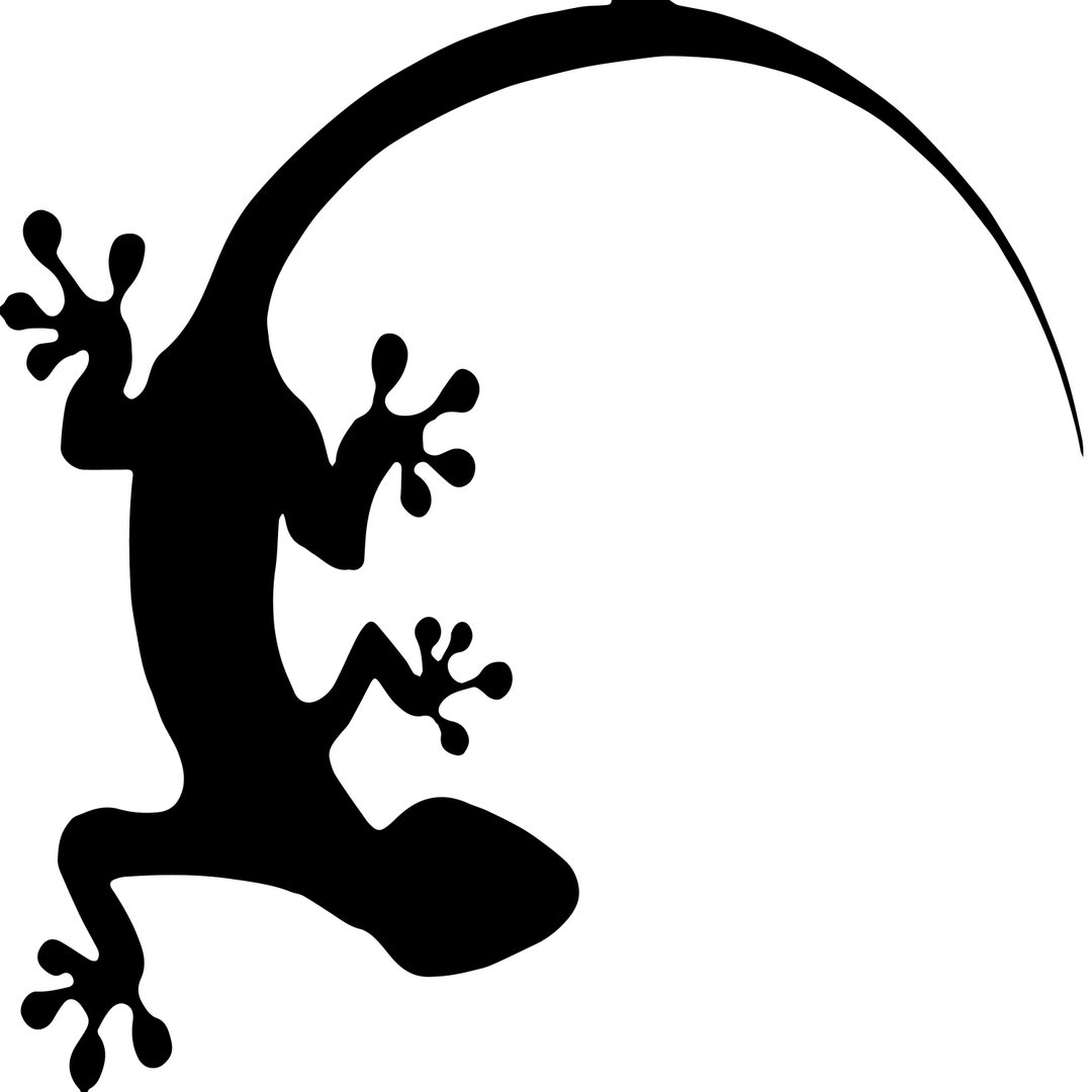 Gecko Stencil Lizard Animal Geckos Stencils - Etsy