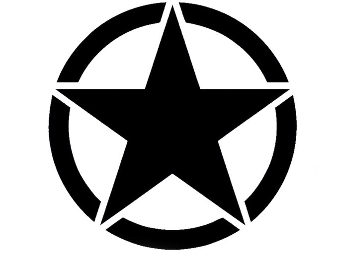 Military Star Stencil Stars Stencils - Etsy