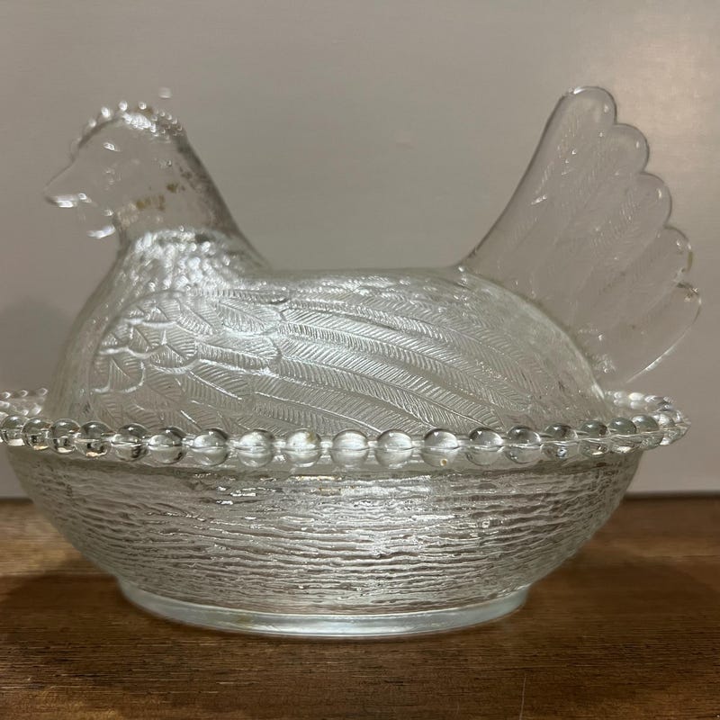 Glass Chicken - Etsy